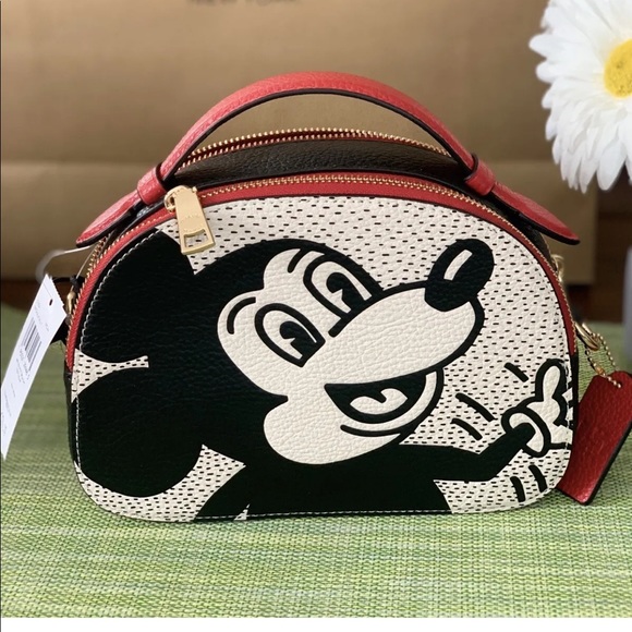 Coach Bags Nwt Coach C7234 Disney Mickey Mouse X Keith Haring